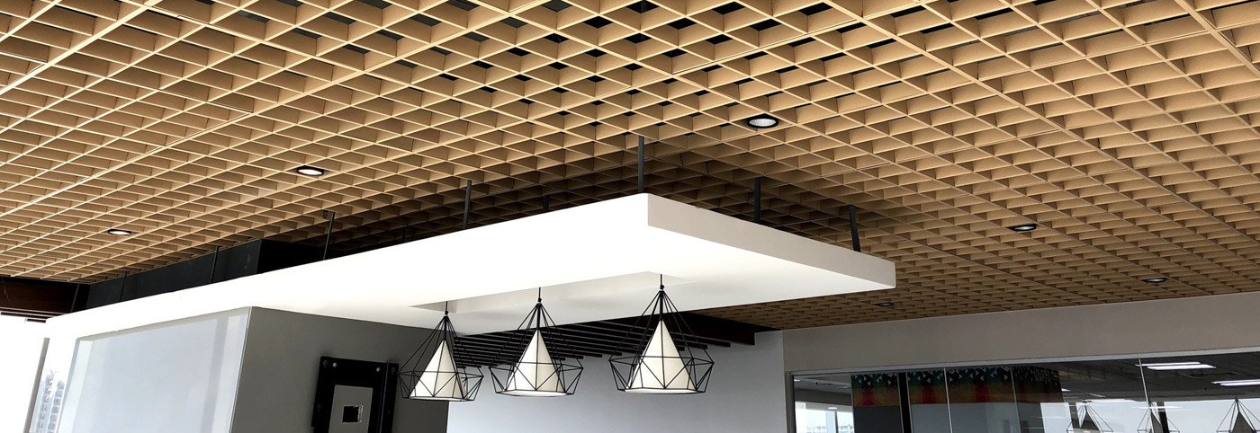 Open Cell Ceiling System Aluminium Open Cell Ceiling Applications